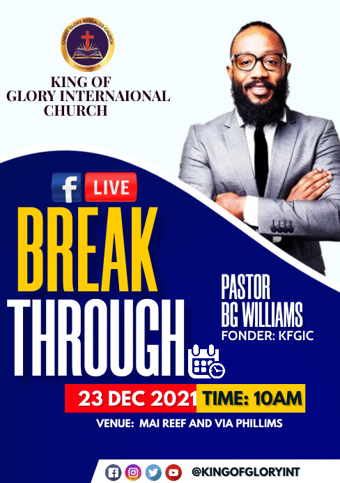 breakthrough flyer Template | PosterMyWall