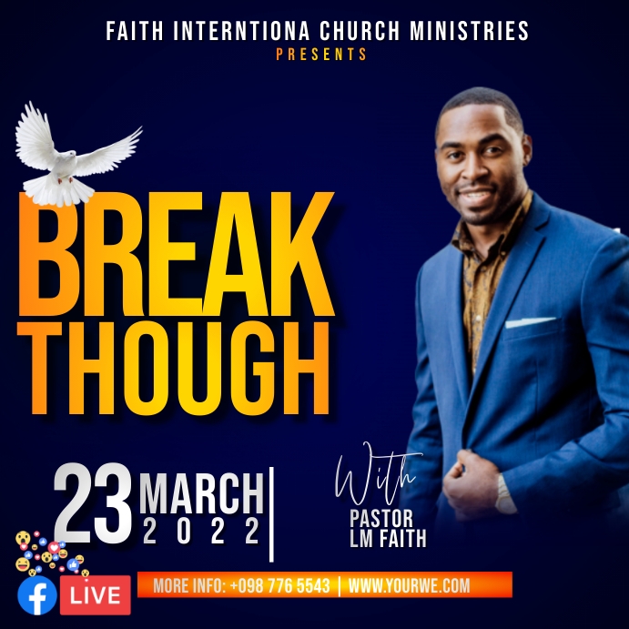 breakthrough flyer Template | PosterMyWall