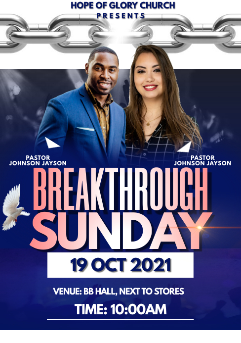 Copy of Breakthrough Sunday | PosterMyWall