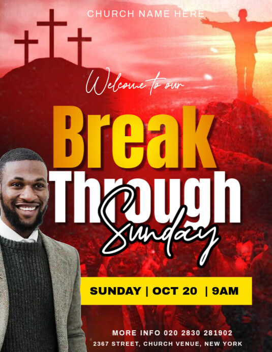 breakthrough Sunday Template | PosterMyWall