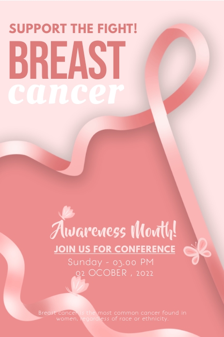breast cancer, breast cancer awareness, event Template | PosterMyWall