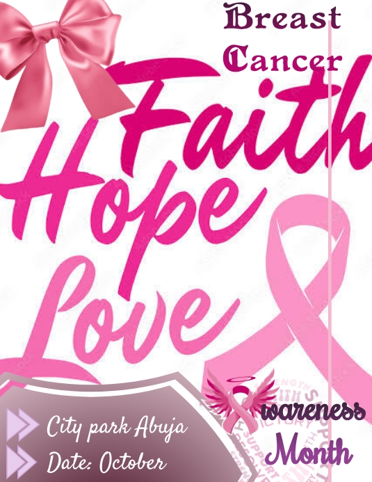 Breast Cancer (3) Template | PosterMyWall