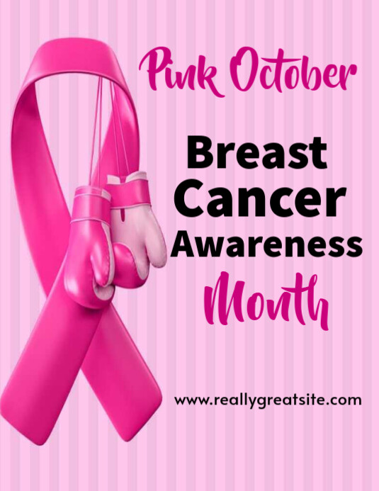 Plantilla de Breast cancer (pink October) flyer 2024 | PosterMyWall