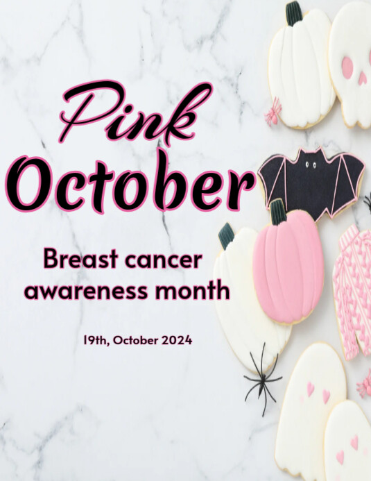 Copy of Breast Cancer (Pink October) Flyer 2024 | PosterMyWall
