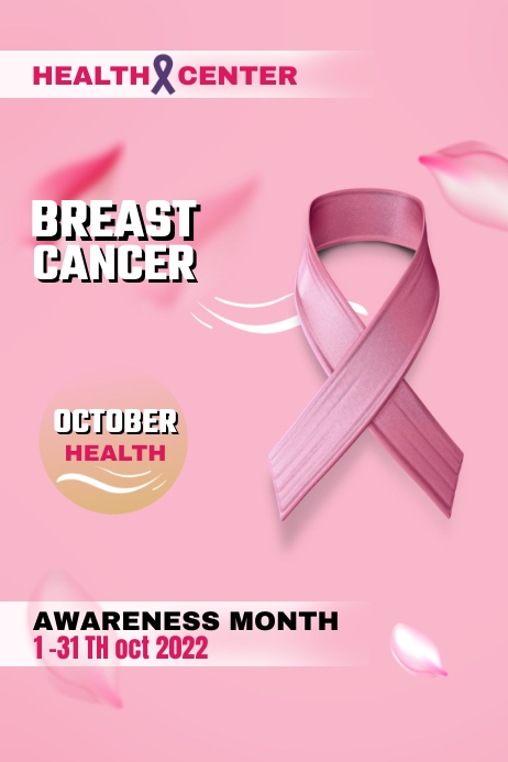 breast cancer ad design template | PosterMyWall