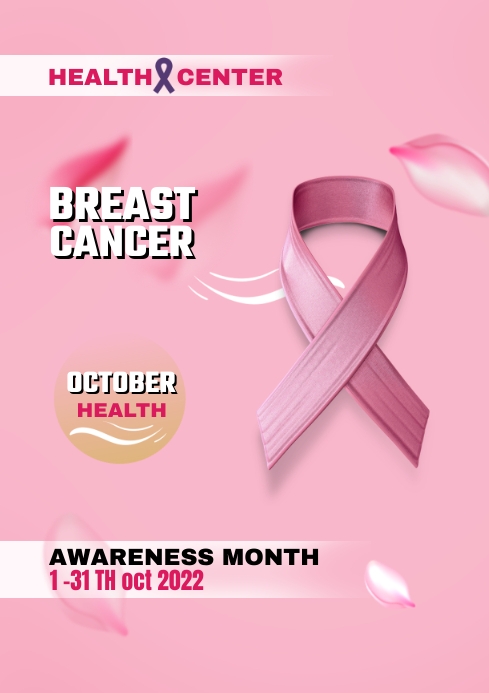 breast cancer ad design template | PosterMyWall