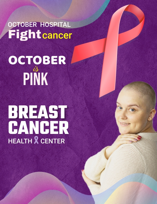 Copy of breast cancer ad design template | PosterMyWall