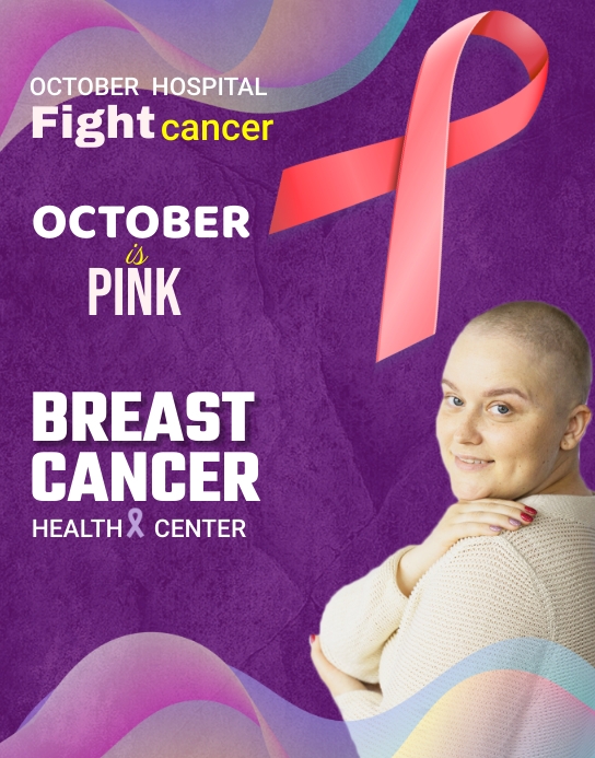 breast cancer ad design template | PosterMyWall