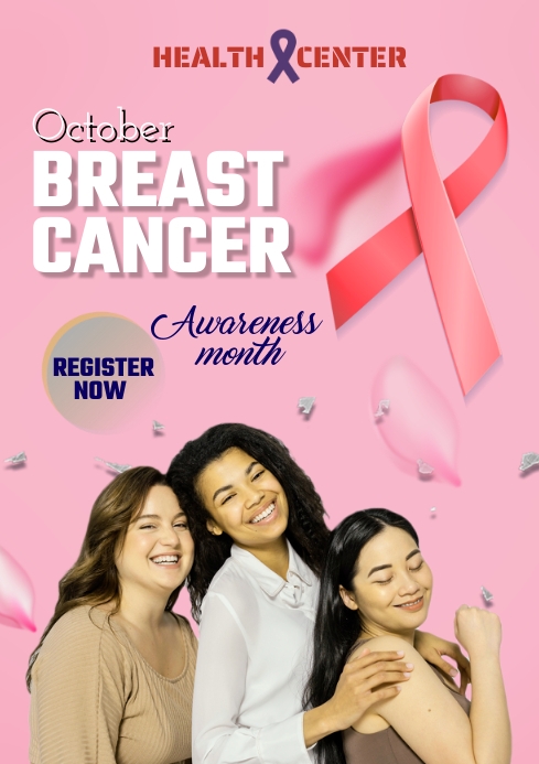 breast cancer ad design template | PosterMyWall