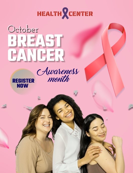 breast cancer ad design template | PosterMyWall