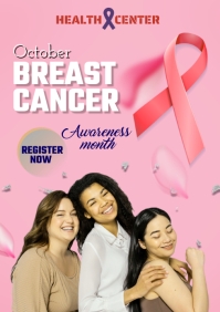 breast cancer ad design template | PosterMyWall