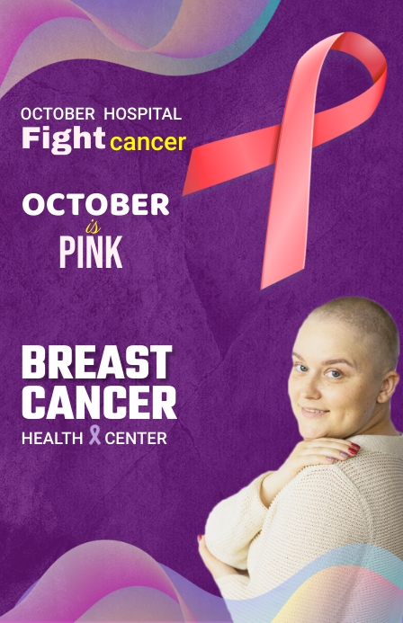 breast cancer ad design template | PosterMyWall