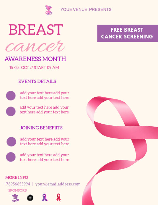Breast Cancer Ads Template | PosterMyWall