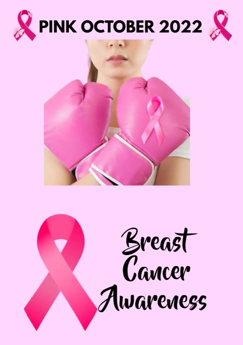 breast cancer animation poster template | PosterMyWall