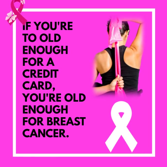 breast cancer animation poster template | PosterMyWall