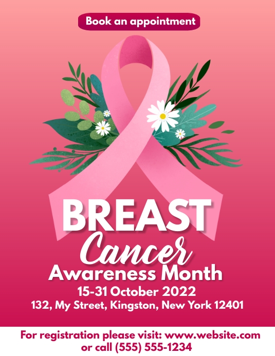 Breast Cancer Awareness Check Up Flyer Template | PosterMyWall