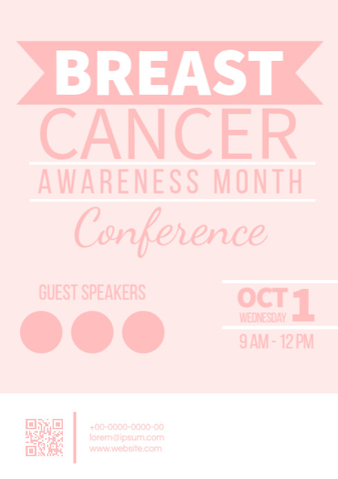 Breast Cancer Awareness Conference Template | PosterMyWall