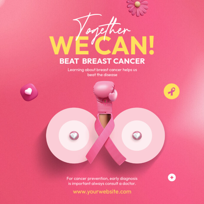Breast Cancer Awareness Design Template | PosterMyWall