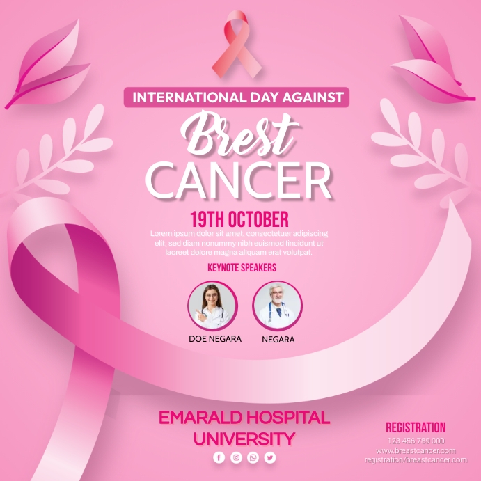 Breast Cancer Awareness Template | PosterMyWall
