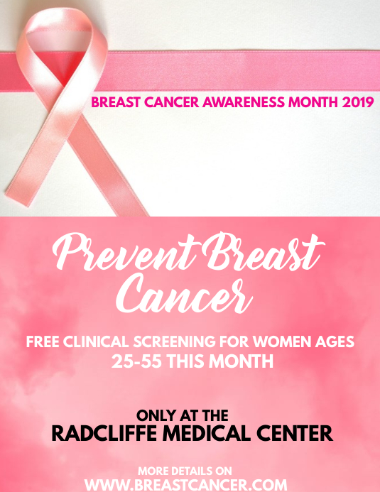 BREAST CANCER AWARENESS Template | PosterMyWall