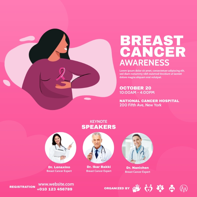 Breast Cancer Awareness Event Template | PosterMyWall