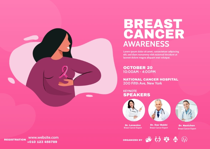 Breast Cancer Awareness Event Template | PosterMyWall