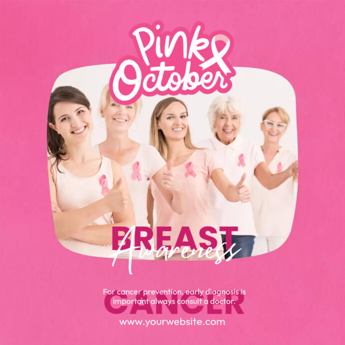Breast Cancer Awareness Event Template | PosterMyWall