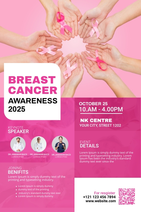 Breast Cancer Awareness Flyer Template | PosterMyWall
