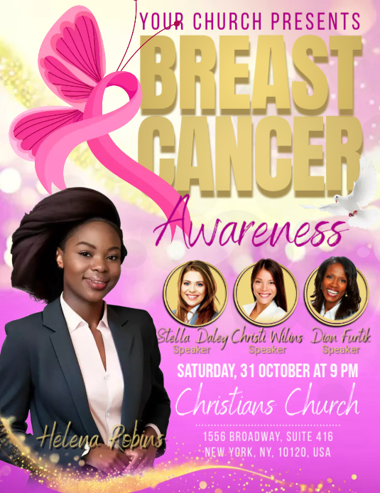 Breast Cancer Awareness Flyer Template | PosterMyWall