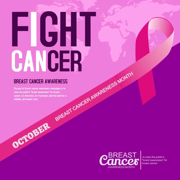Breast Cancer Awareness flyers Template | PosterMyWall
