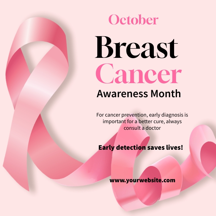 Breast Cancer Awareness Instagram Post Template | PosterMyWall