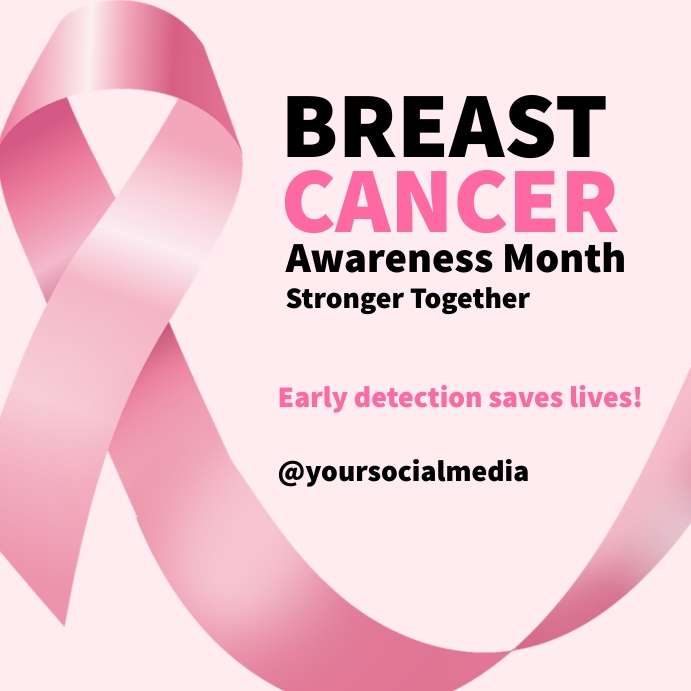 Plantilla de Breast Cancer Awareness Instagram Post | PosterMyWall
