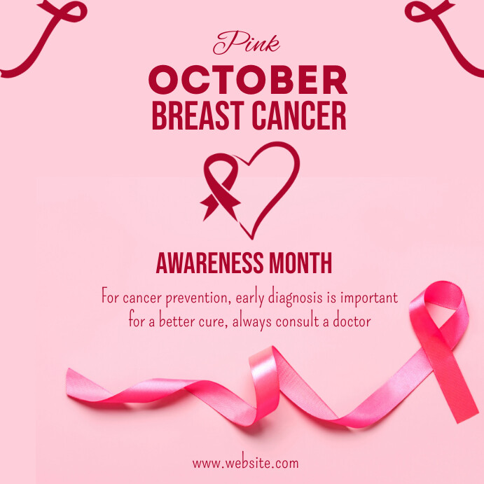 breast cancer awareness instagram post Template | PosterMyWall