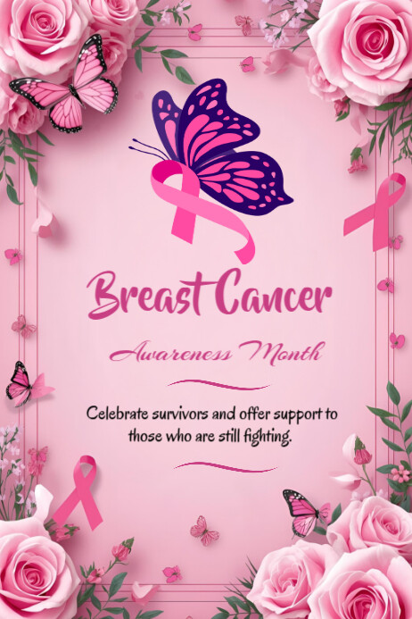 Breast cancer awareness month 2025 Template | PosterMyWall