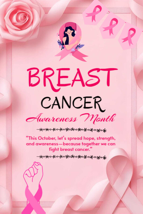 Copy of Breast cancer awareness month 2025 | PosterMyWall