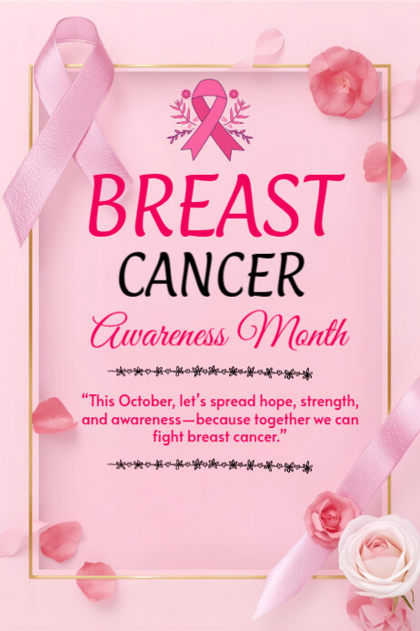 Breast cancer awareness month 2025 Template | PosterMyWall