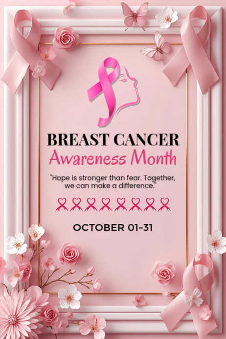 Breast cancer awareness month 2025 Template | PosterMyWall
