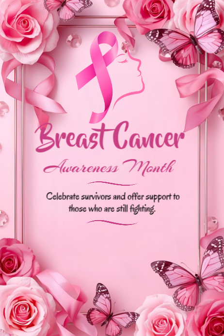 Breast cancer awareness month 2025 Template | PosterMyWall