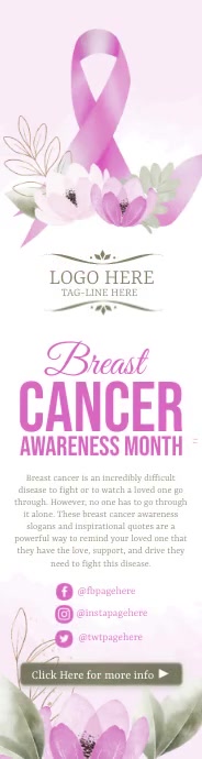 Breast Cancer Awareness Month Template | PosterMyWall