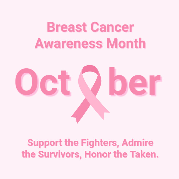 Breast Cancer Awareness Month Template | PosterMyWall