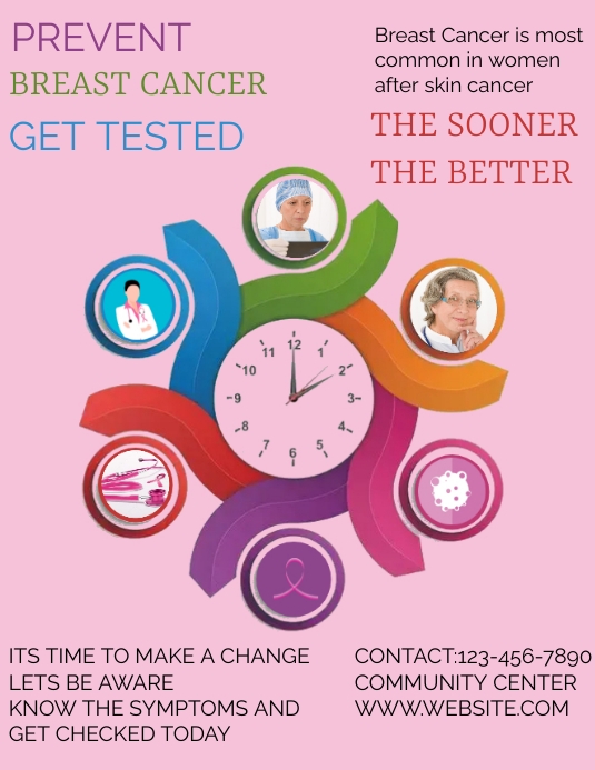 breast cancer awareness month flyer Template | PosterMyWall