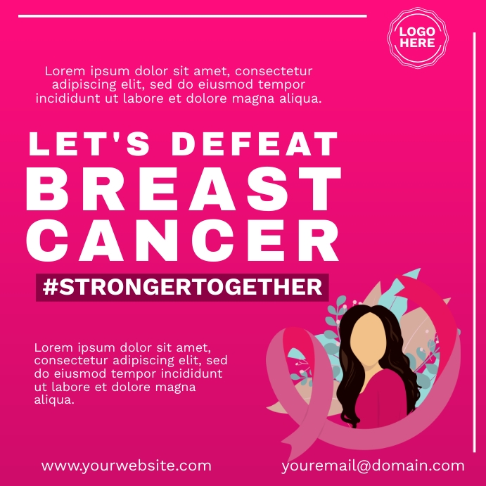 Copy of Breast Cancer Awareness Month Instagram Post | PosterMyWall