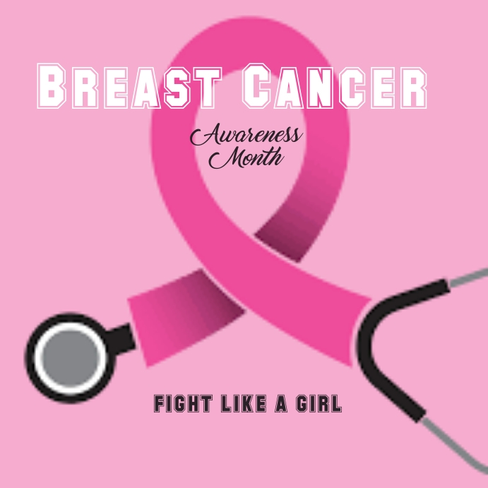breast cancer awareness month instagram post Template | PosterMyWall