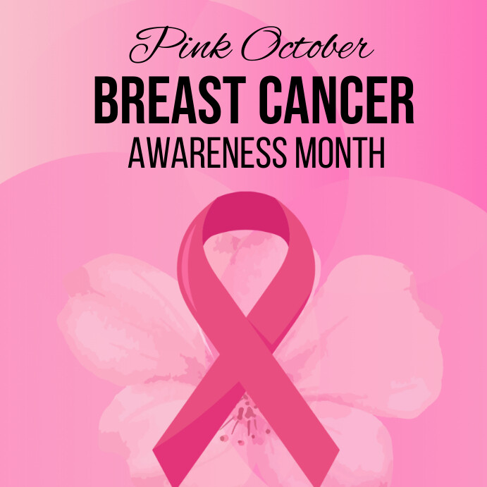 Breast Cancer awareness month Instagram Post Template | PosterMyWall