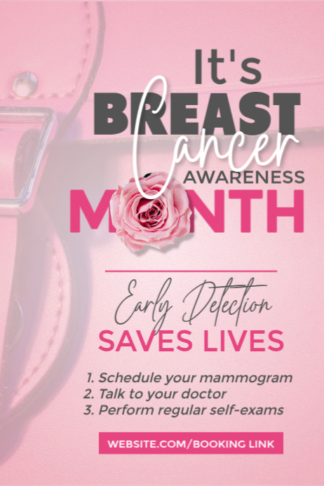 Breast Cancer Awareness Month Poster Template | PosterMyWall