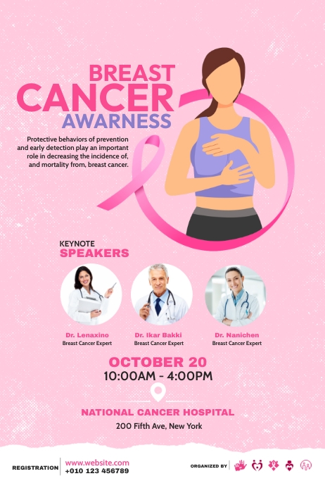 Breast Cancer Awareness Month Poster Template | PosterMyWall