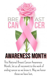 Breast Cancer awareness month Poster Design Template | PosterMyWall