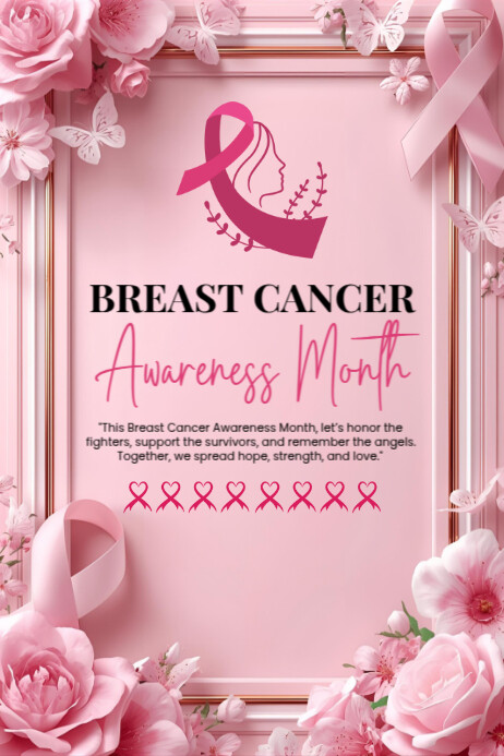Breast Cancer Awareness Month Poster Template. | PosterMyWall