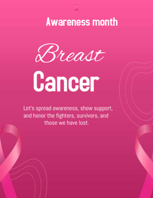 Breast cancer awareness month template 2025 | PosterMyWall