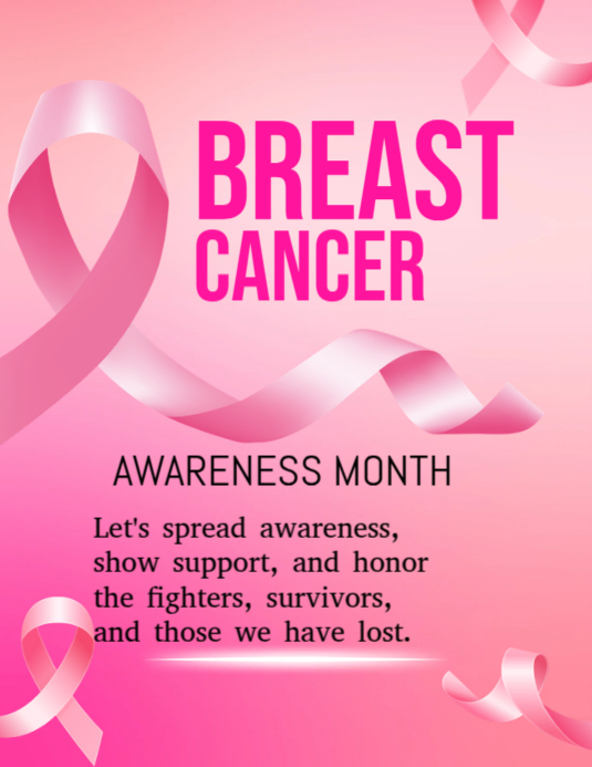 Plantilla de Breast Cancer Awareness Month template 2025 | PosterMyWall